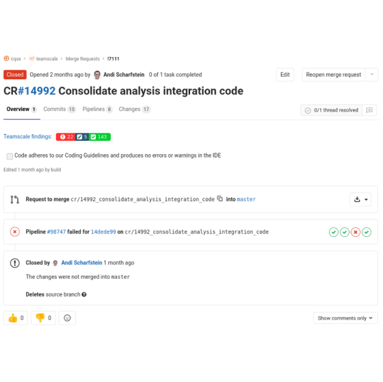 Teamscale for Developers: We support you to write better code
